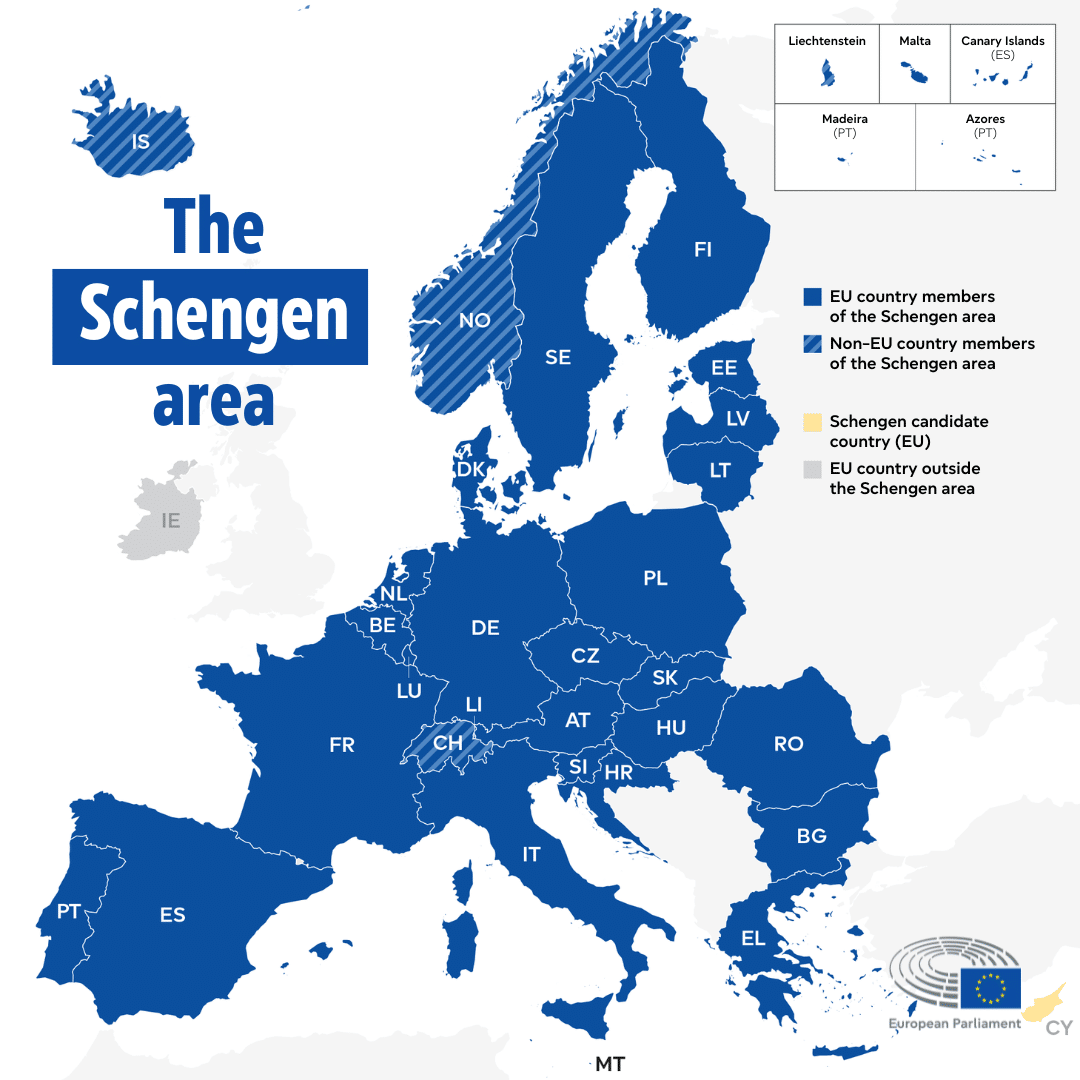 Centro Comum de VIstos - Área Schengen